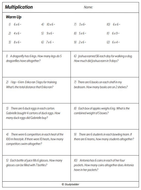 6x Tables problem Solving Studyladder Interactive Learning Games