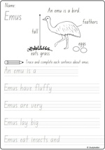 Writing - printables and English for Year 1