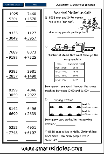 Adding Large Numbers problem Solving Studyladder Interactive 